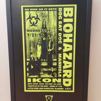 Ministry Band Poster Original 1996 Vintage Live Concert Filth - Etsy