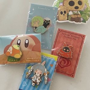 Princess X Poyo set of 7 Hard Enamel Pin - Etsy