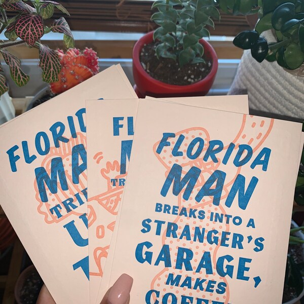 Florida Man Postcard Set - Etsy