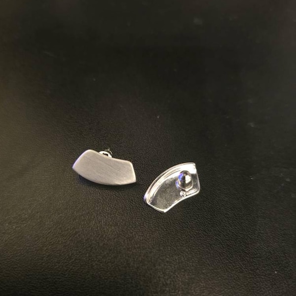 Brushed Ear Cuff Earring Studs,bold Lobe Cover Earrings,statement ...