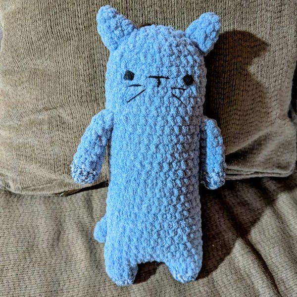 Small Long Cat Crochet Pattern. Make Your Own Cute Amigurumi Long Cat ...