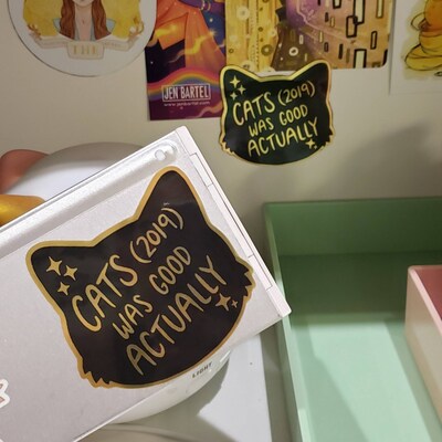 CATS 2019 Sticker Black and Gold Mirror Sticker for Musical Fans - Etsy