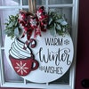 Winter Front Door Decor Warm Winter Wishes Winter Front Door Wreath ...