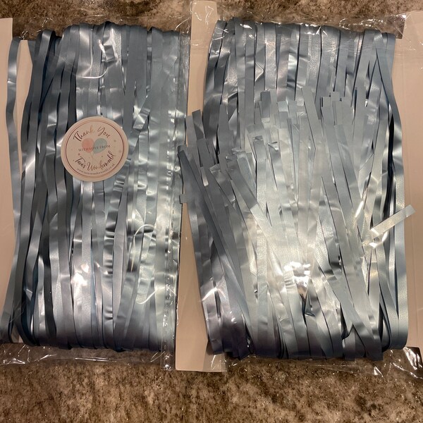 Frozen Metallic Blue Party Curtain, 2.5m/8ft Length, 90cm/35inch Width ...