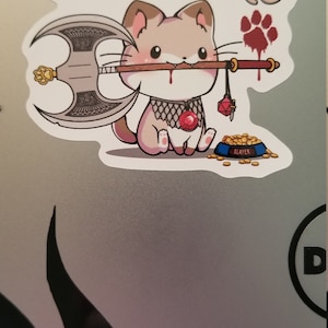 Dungeons and Cats Dnd Sticker Dnd Gift GM Dungeons & - Etsy