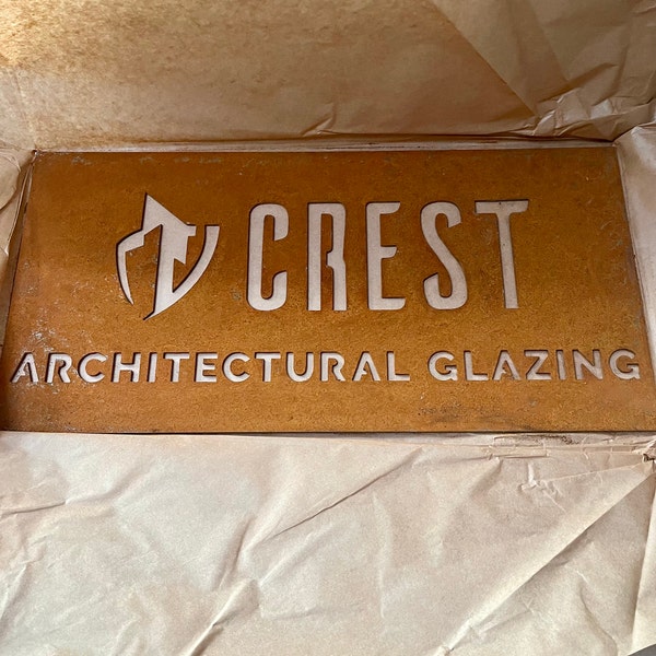 Corten Steel Custom Sign, Your Logo Corten, House Address Plaque ...