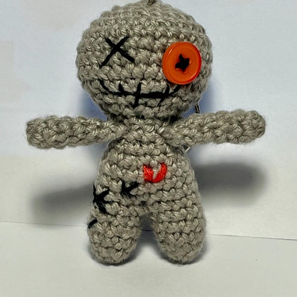Crochet Pattern: Voodoo Doll Crochet Pattern, Voodoo Amigurumi Keychain ...