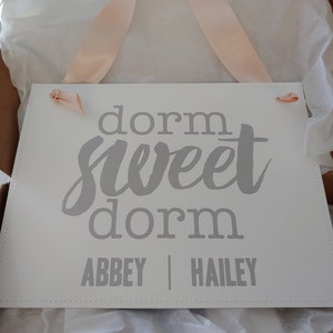 College Roommate Dorm Room Sign Dorm Sweet Dorm Banner - Etsy
