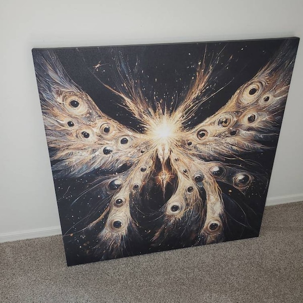 Angel Seraphim Canvas Wall Art Decor, Biblically Accurate Angel Bedroom ...