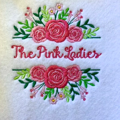 Flower Split Frame Machine Embroidery Design, Red Roses Floral ...
