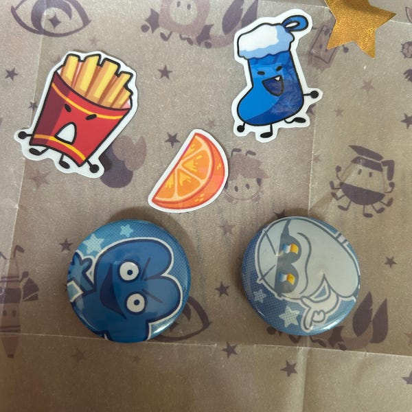 BFB X Enamel Pin BFDI - Object Show - Etsy