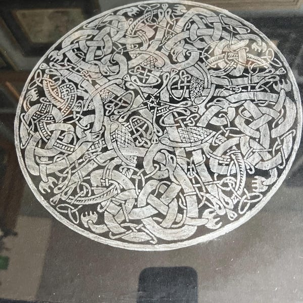 Medieval Lion, Handmade Brass Rubbing, Grave Rubbing, Historical Art ...