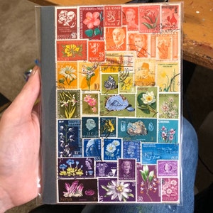 Pocket Address Book Postage Stamp Print A-Z Index Book | Etsy UK