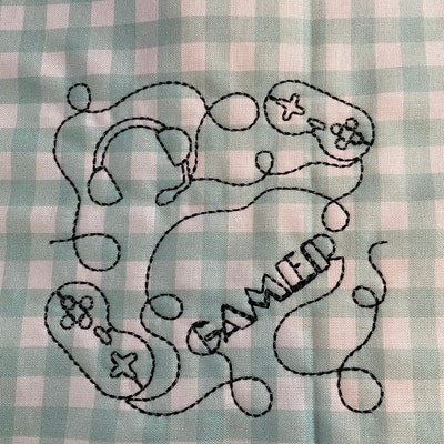 Quilt Block Background Embroidery Design. Quilting Block Embroidery ...