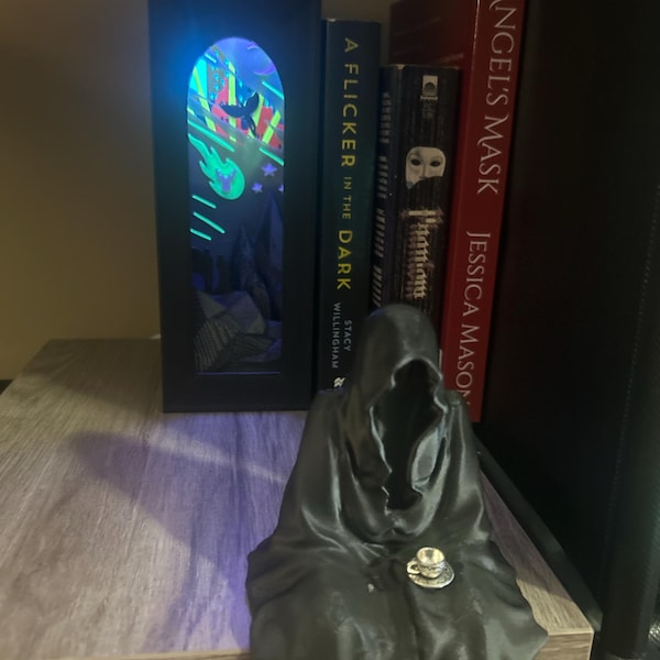 Crossover Light up Book Nook USB UV 3D Printed Bookshelf Decor - Etsy