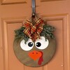 Thanksgiving Front Door Decor | Gobble | Turkey Front Door Wreath ...