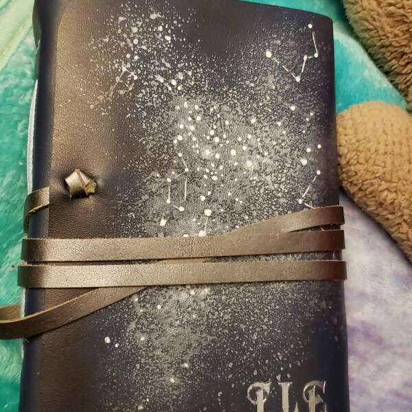 Blue Leather Journal - Romantic Notebook - Leather Journal, Poetry ...