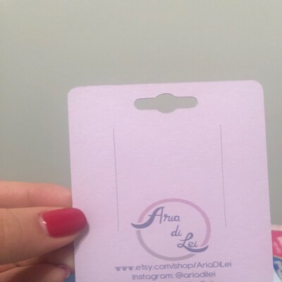 Customized Hair Accessory Display Card 2.75 Inches by 3.5 Inches for ...