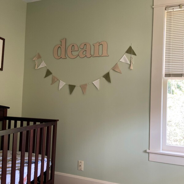 Wooden Name Sign for Girl | Name Sign for Nursery Boy | Custom Wood ...