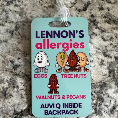 Custom Food Allergy Stickers for Lunch Boxes Labels School - Etsy