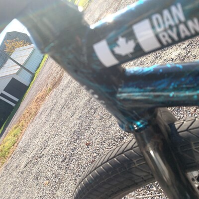 Bike Name Decal Custom Sticker With Canada Flag Bicycle - Etsy