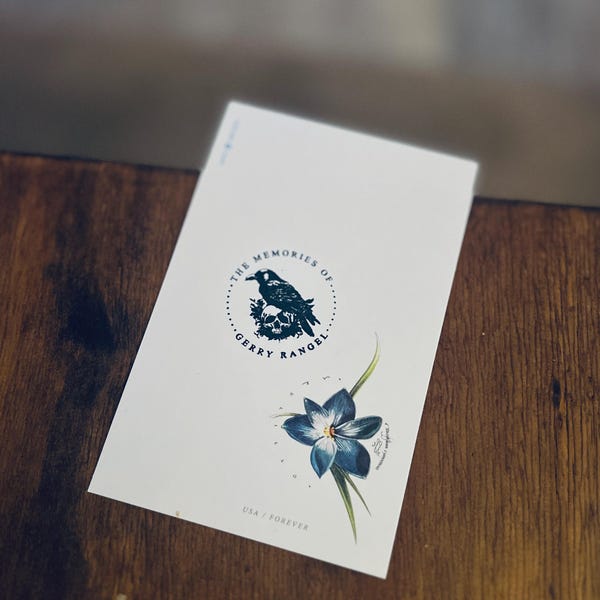 Horror Book Stamp Personalized | Raven on Skull Library Stamp Custom ...