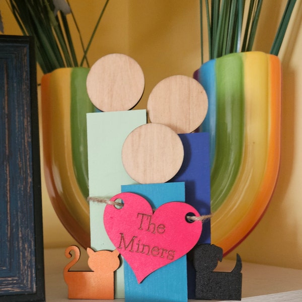 DIY Kit or Painted Christmas Pallet Ornaments, Christmas Gift, Snowman ...