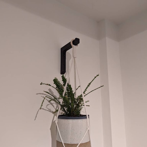 Indoor Plant Hook, Wall Mounted Wooden Plant Hanger - STEM Plant ...