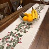 Christmas Block Printed Table Runner, Cotton Winter Tables, Custom ...