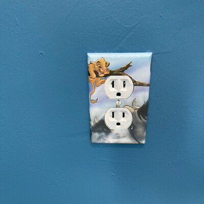 Lion King Simba and Rafiki Light Switch Plate, LK5 - Etsy