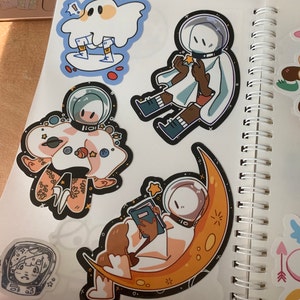 Cute Space Ghost Sticker Set V5// 4in Waterproof/weatherproof - Etsy UK