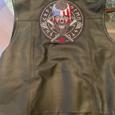 US VIKING Large Back Patch for Custom Biker Vest - Etsy
