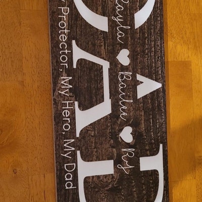 Dad Wood Sign Dad Birthday Gift Fathers Day Gift for Dad - Etsy