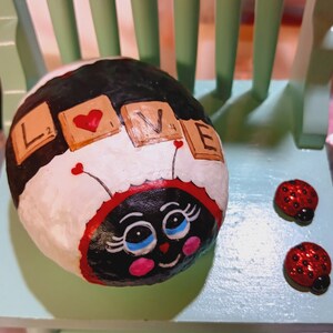 Painted Pickle Rock Pair, Funny Pickles Stone, Pebble Painting, Sealed ...