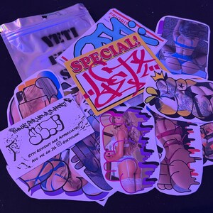 Graffiti Sticker Pack 10 Count Hand-drawn/painted - Etsy