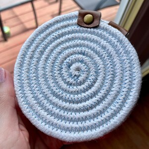 Natural Cotton Rope Coasters - Etsy