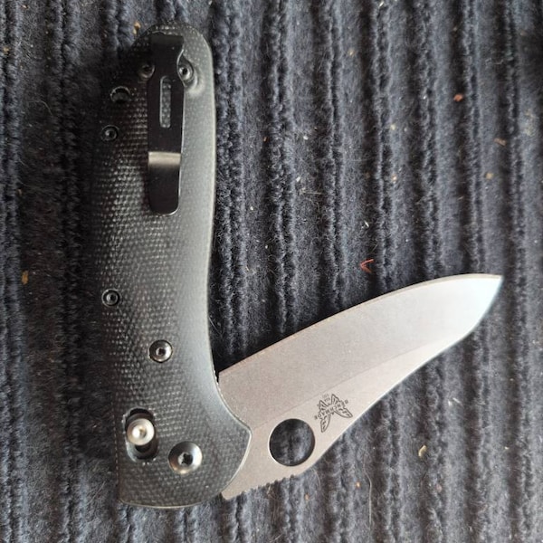 Titanium Flattop Deep Carry Pocket Clip for Sebenza -bead Blast Finish ...