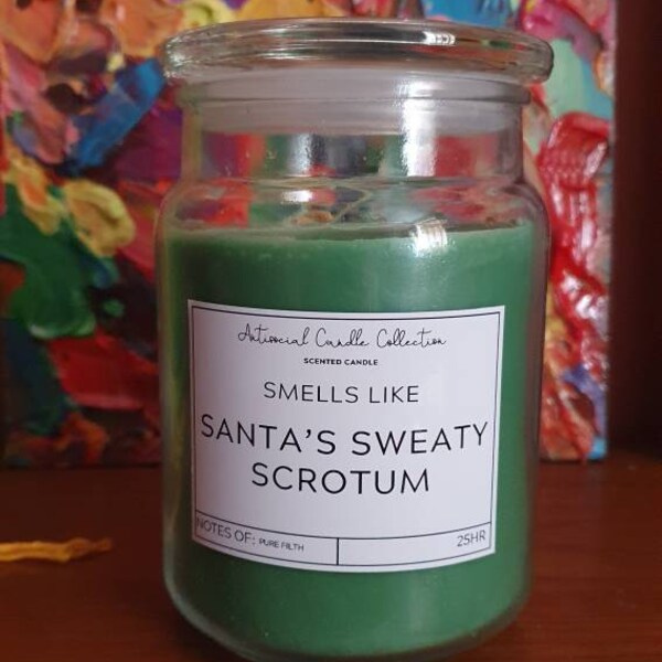 Funny Christmas Candle, Crude Christmas Gift, Secret Santa Gift, Gift ...