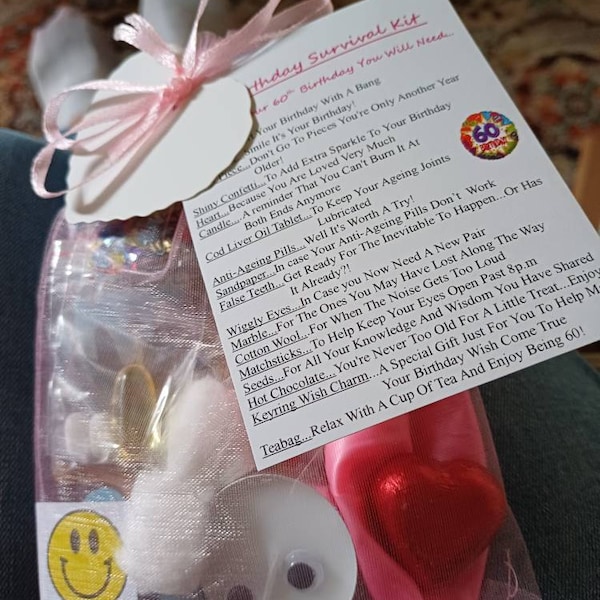 Personalised 21st Birthday Survival Kit Gift, a Fun, Novelty, Present ...