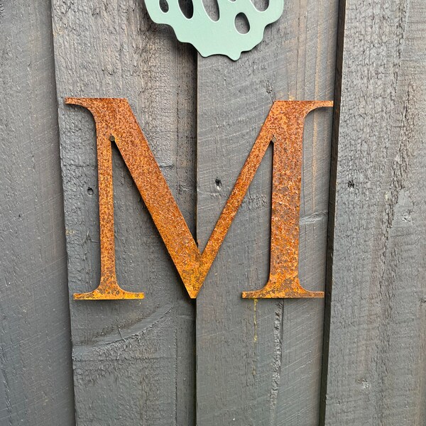 Flat Metal Rusty Letter G / Metal / Letter / Garden / Industrial ...