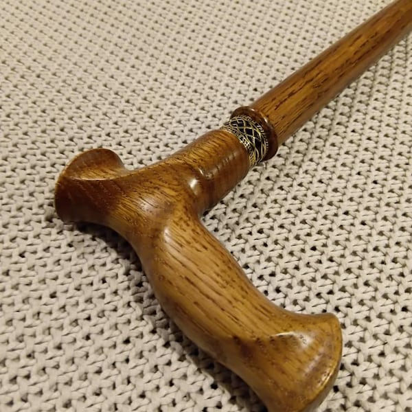 Elegant Walking Cane - Classic Walking Cane - Men's Wooden Cane - Oak ...