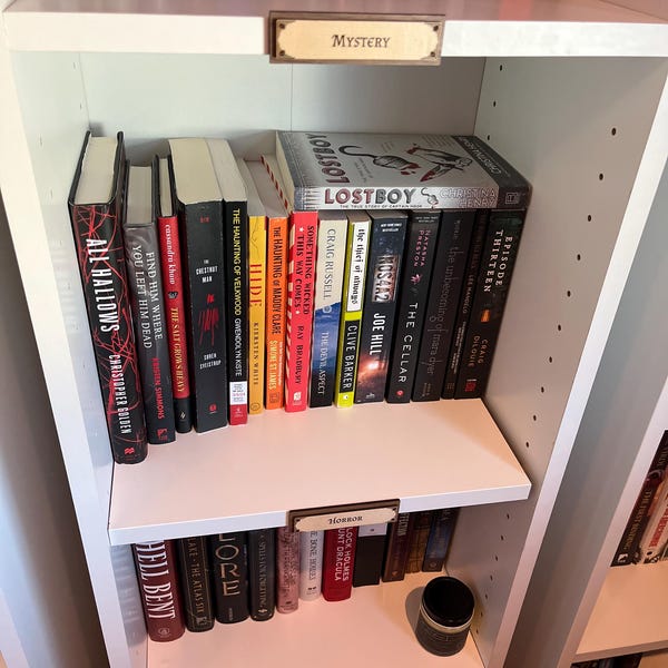 Bookshelf Labels - Etsy