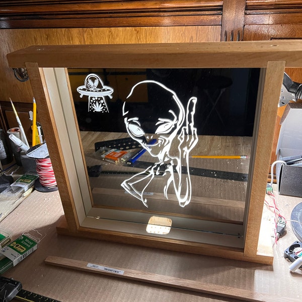 Middle Finger Alien - Svg Cutting Files + Eps Dxf Pdf Png + Silhouette ...