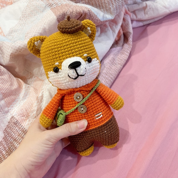 French/ English/ Spanish/ Vietnamese Amigurumi Crochet Pattern: Aki the ...