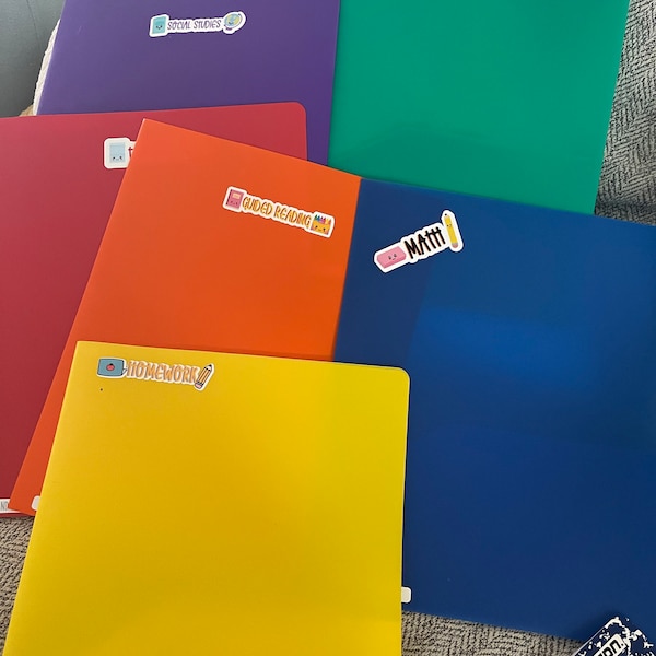 Custom Notebook Labels for School / Notebook Decoration Stickers ...