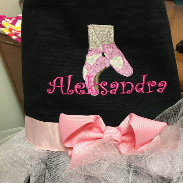 Personalized Ballet Dance Bag Custom Monogrammed Name Dance Bag - Etsy