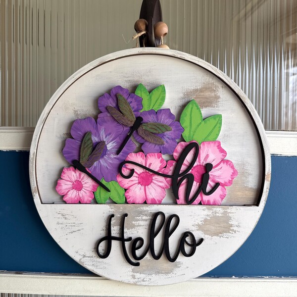 DIY Welcome Sign With Interchangeable Inserts, DIY Front Door Decor ...