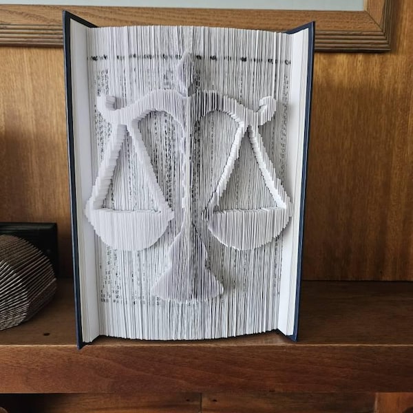 Judge - Law; Justice Scale: DIY Cut & Fold Art, Book Folding Pattern ...