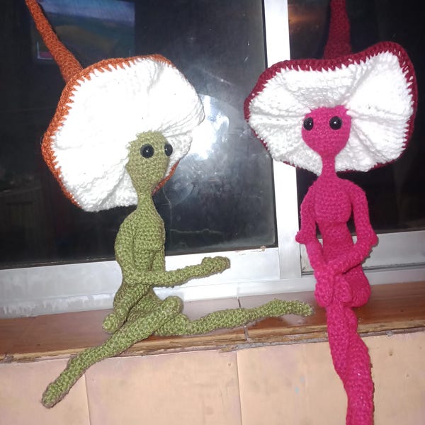 Autumn Pixies: Skeleton, Leaf & Mushroom Cap Crochet Amigurumi Pattern ...