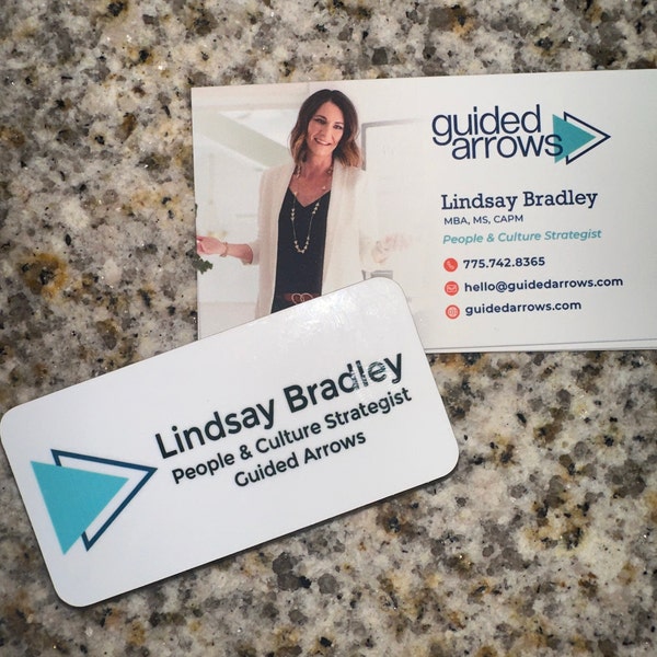 Full Color Personalized Wearable Magnetic Name Tags. Your Color Logo ...